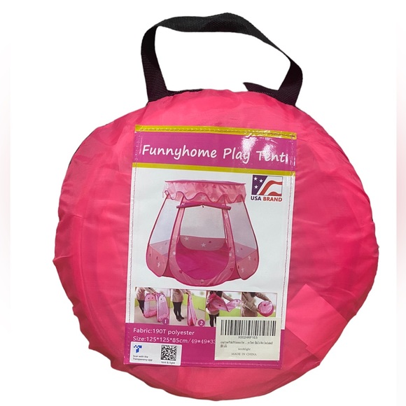 Toys | Funnyhome Play Tent Pink With Lights | Poshmark